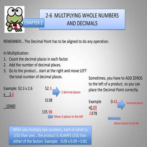 2 6 mult whole num and decimals | PPTX