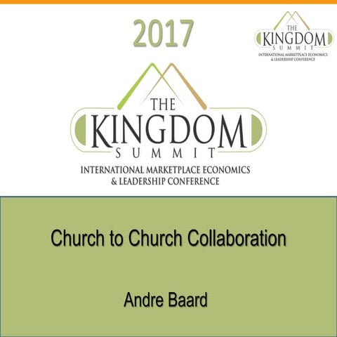 Church to Church Collaboration by Andre Baard | PPTX