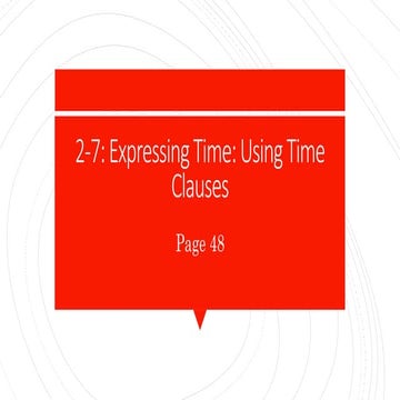 2 7 using time clauses | PPTX