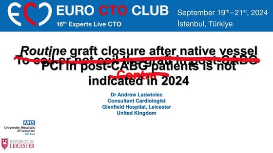 39 year old patient with mid-LAD CTO – successful IVUS-guided puncture ...