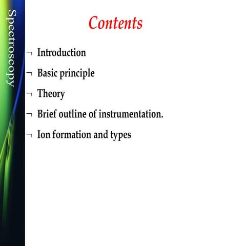 TYPES OF PEAKS IN MASS SPECTROSCOPY.pptx