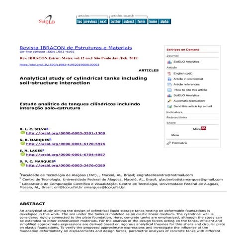 2-Analytical study of cylindrical tanks including soil-structure ...