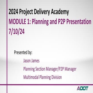 ADOT 2-and-3-Planning-and-P2P multimodal planning | PDF