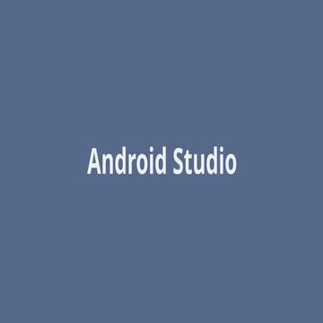 02 - Android 6. Android Studio | PDF | Computing | Technology & Computing