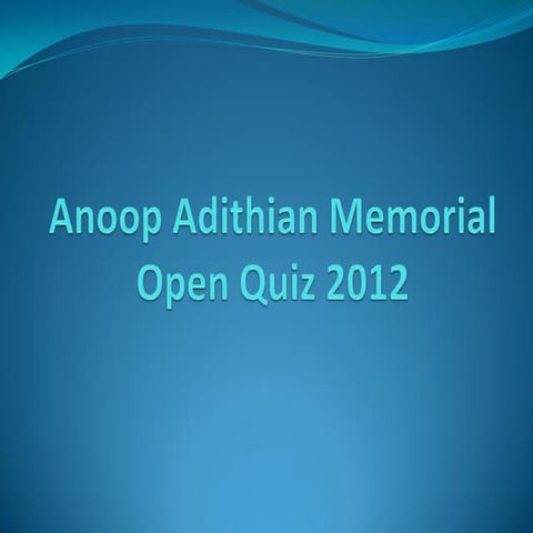 2. anoop adithian quiz 2012 final set by arun | PDF | World/International Music | Music