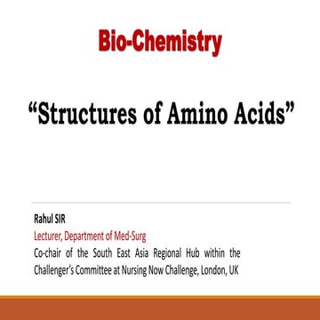 Structures of Amino Acids | PPTX