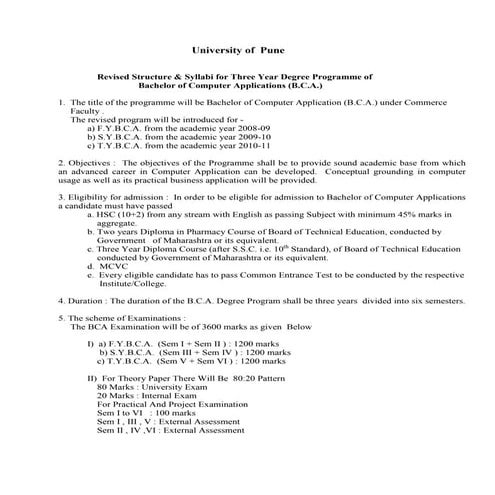 2.b.c.a.syllabus | PDF