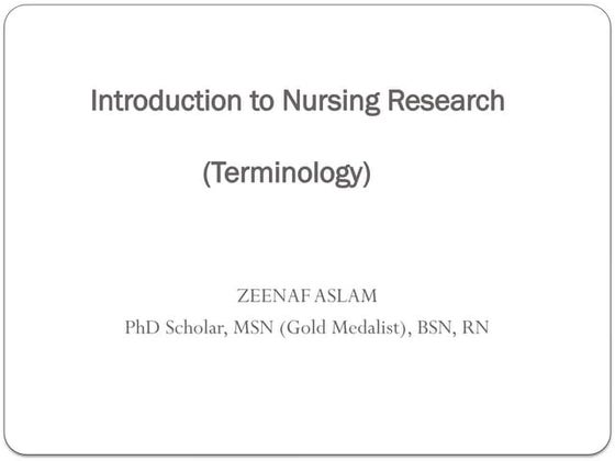 BASIC RESEARCH TERMINOLOGIES | PPTX