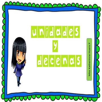 Decenas y Unidades.ppsx ppt de uniddades y decenas | PPSX