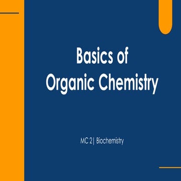Basics of Organic Chemistry, Biochemistry | PDF
