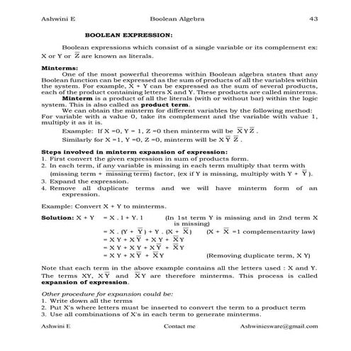 2nd Puc Computer Science Chapter 2 Boolean Algebra Pdf Programming Languages Computing
