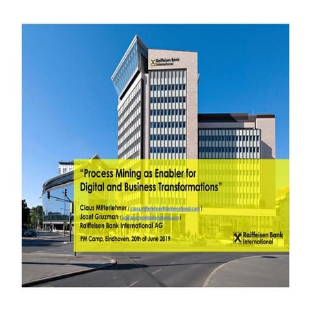 Process Mining as Enabler for Digital Transformations | PPT