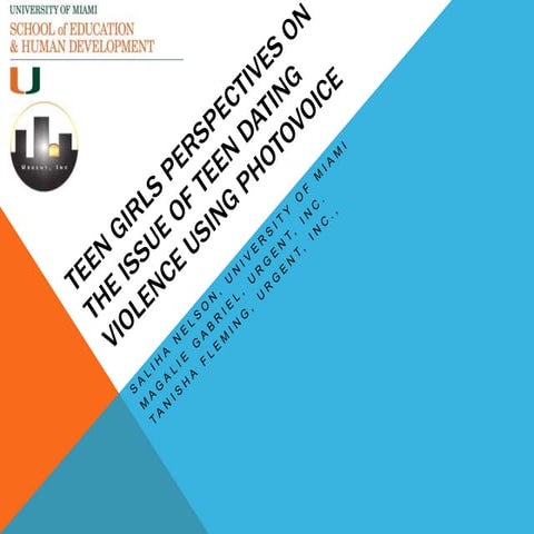 Teen Girls Perspectives of Teen Dating Violence | PPT