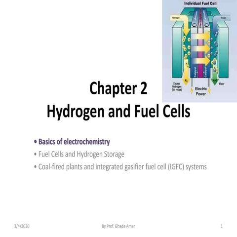Renewable Energy Technologies Course, chapter 2 hydrogen and fuel cells ...