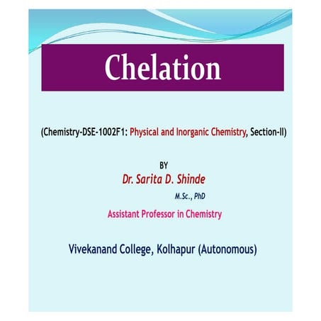 Chelates and chelate effect | PDF