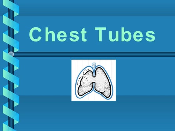 Intercostal drainage tube insertion | PPT