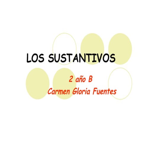 (2).clase muestra los sustantivos | PPT