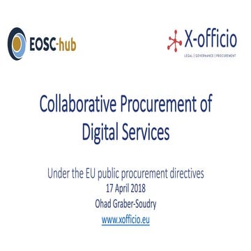 Collaborative procurement of Digital Services | PDF