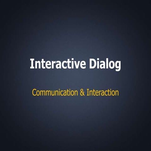 2.communication & interaction | PPT