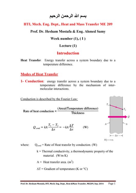 steady heat transfer between two large parallel plates | PDF | Physics ...