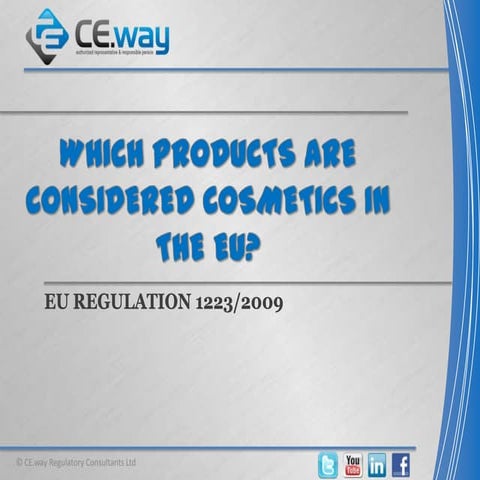 Cosmetic products definition EU | PPTX