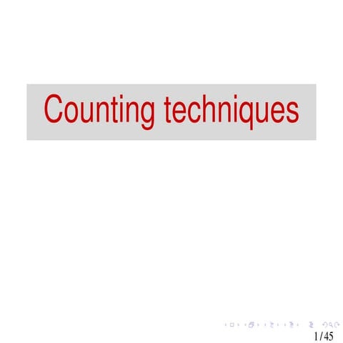 Probability, Statistic & Random Process - Lecture 2 - Counting.pdf