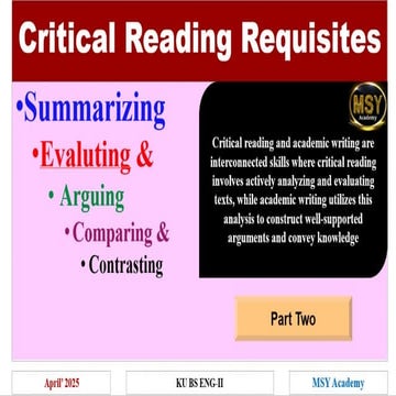 2 Critical Reading Revised Notes Pptx