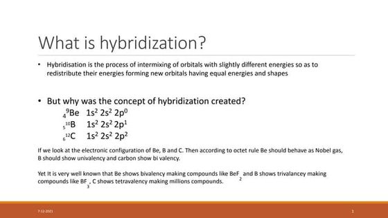 Presentation on Hybridization | PPTX