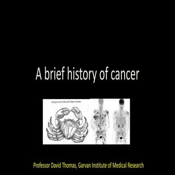 'THE ‘UNIQUENESS’ OF CANCER' by Professor David Thomas - Sick or Treat ...