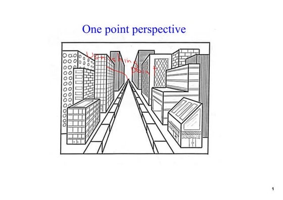 One point perspective hallway | PPTX