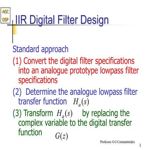 Introduction, concepts, and mathematics of IIR filters.ppt