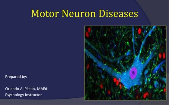 Motor neuron disease | PPT