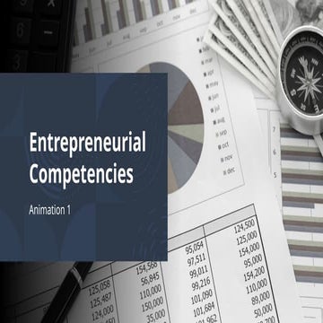 Entreprenuerial Competencies in Animation | PPTX