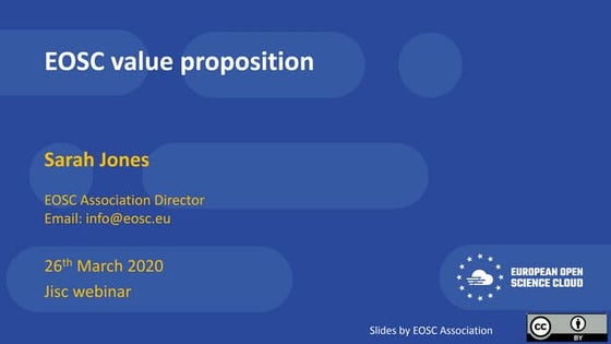 The EOSC and Blue Growth | PPT