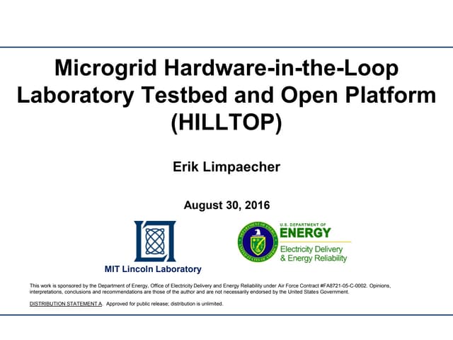92microgrid Hardware In The Loop Laboratory Testbed And Open Platform