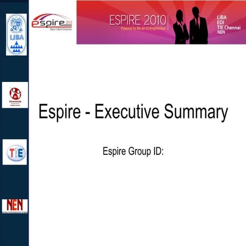 Espire 2010 - Executive Summary | PPT