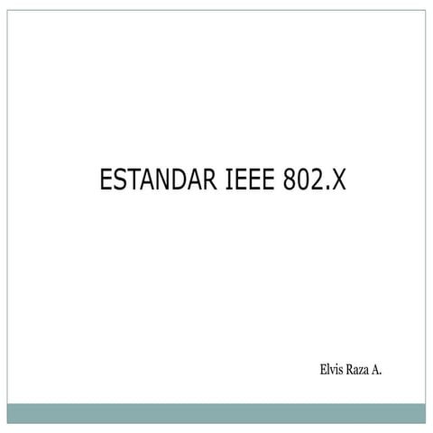 Norma IEEE-802 en la interfaz de redes alambricas | PDF