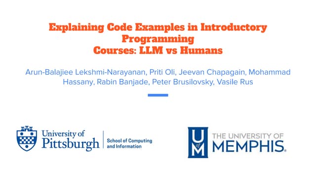 2 Explaining Code Examples In Introductory Programming Courses Llms Vs