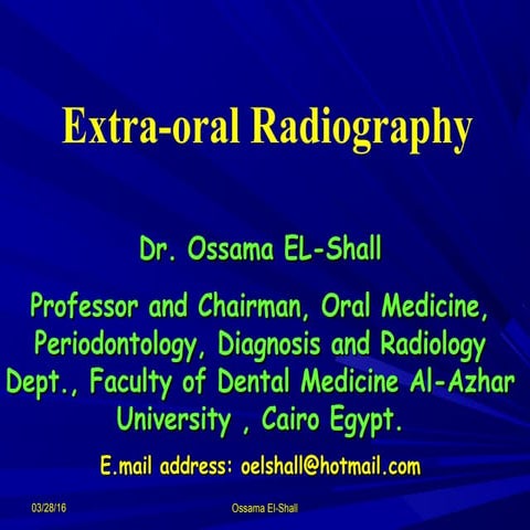 2 extra-oral radiography[1] | PPT