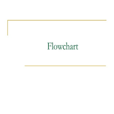 Mata Pelajaran Informatika - Pengertian Flowchart | PPT