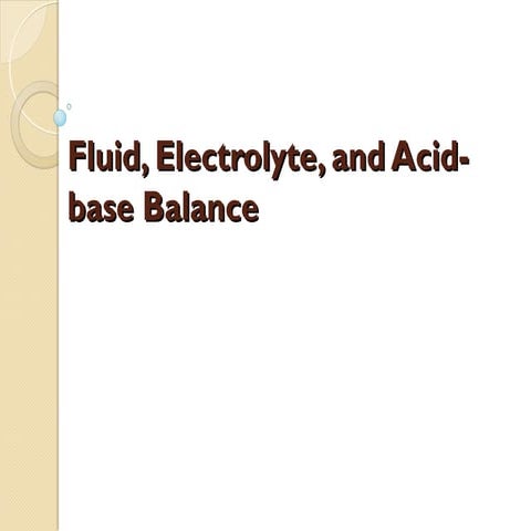 2- fluid _ chemical balance and acid base balance | PPT