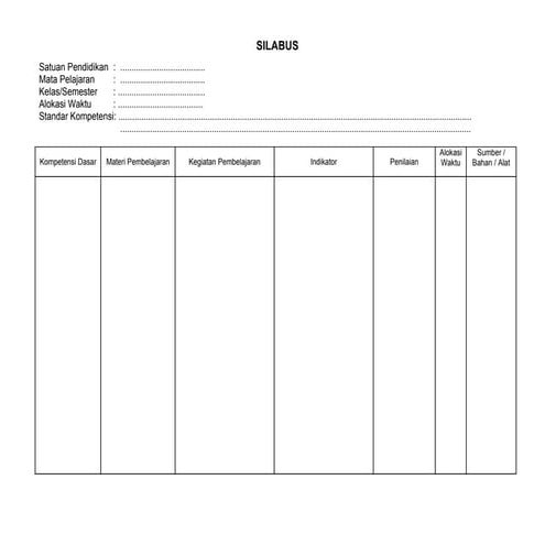 2. format silabus | DOC