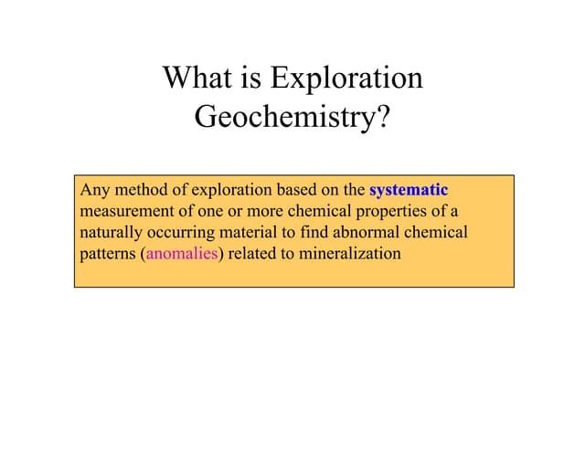 Geochemical cycle and mobility of elements | PPTX