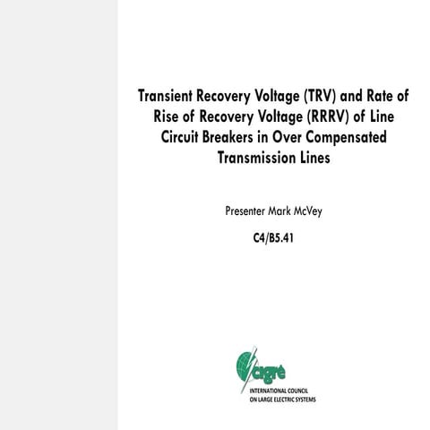 Transient recovery voltage and rate of rise | PDF