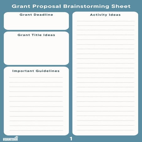 2- Grant Proposal Brainstorming Sheet.pdf
