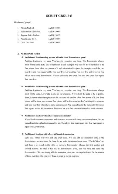 1 - Group 8 - Addition Scripts | PDF