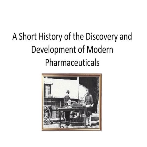 History of drug discovery | PPT
