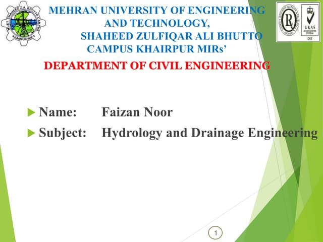 WATER RESOURCES ENGINEERING MODULE 1 NOTES | PDF