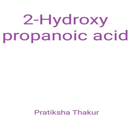 2 Hydroxy Propanoic Acid Pdf