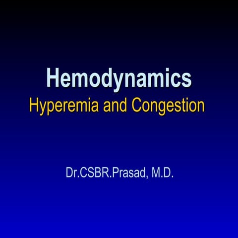 HYPERAEMIA & CONGESTION | PPTX